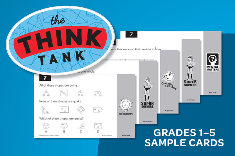 Think Tanks Sample Cards for Grade 1-5 | ORIGO Education